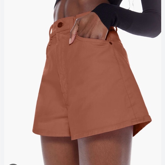 MOTHER | Shorts | Mother X Snacks High Waisted Savory Short Caramel ...